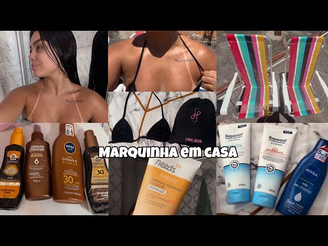 COMO EU FAÇO A MINHA MARQUINHA EM CASA👙🥵- #marquinha #bronze #explorar