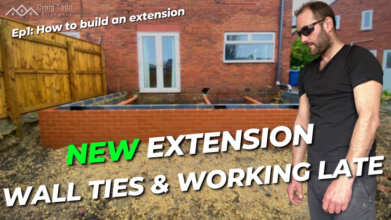 We used old bricks to build a house extension for a new client. Ep1 ...