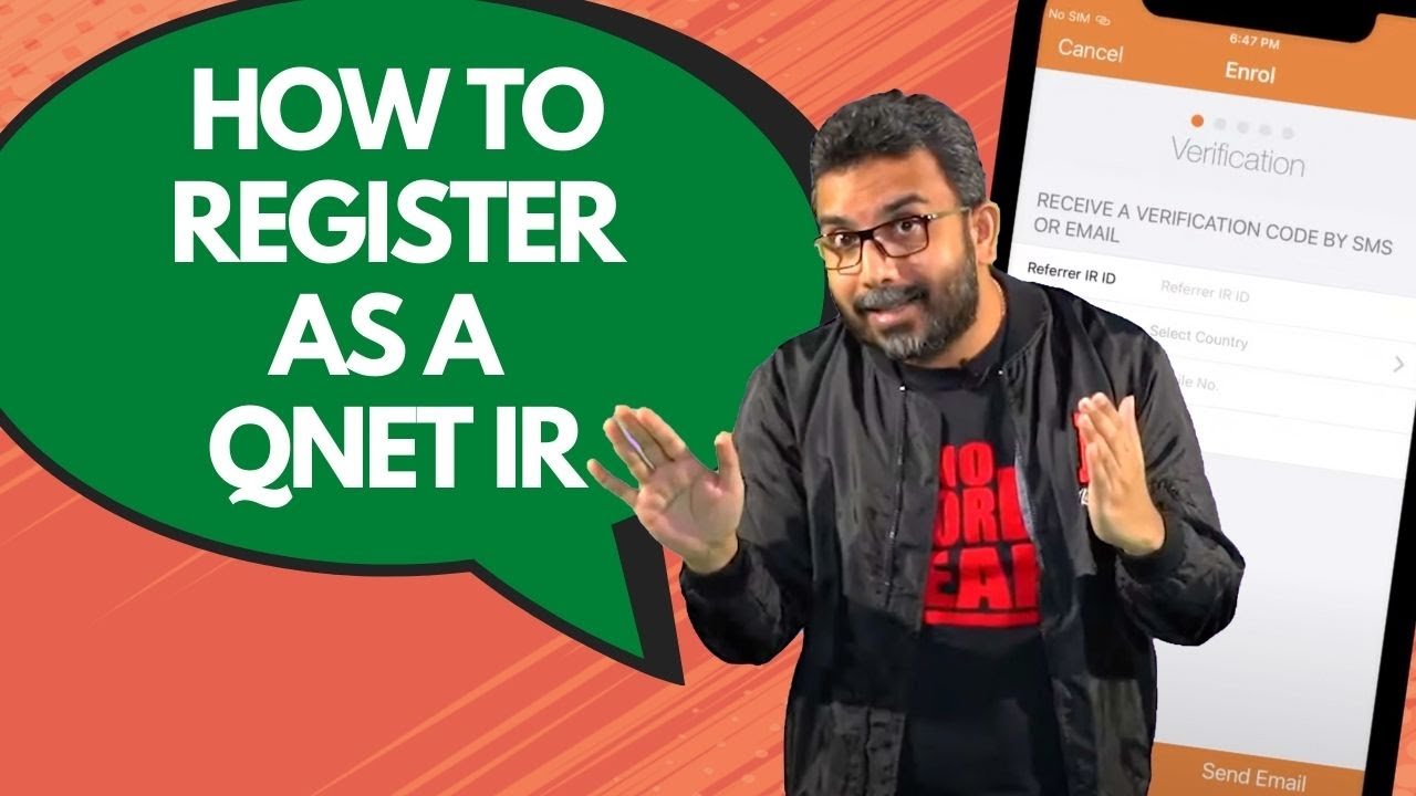 How to Register As A QNET IR on QNET Mobile App - YouTube