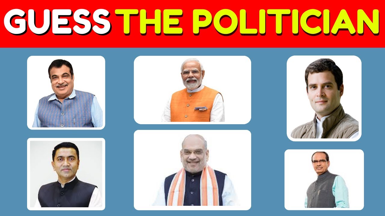 Guess The Indian Politician || Politician Quiz - YouTube