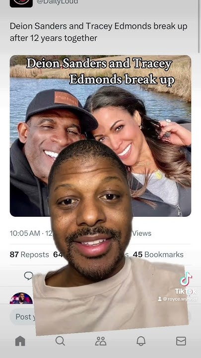 Deion Sanders and Tracey Edmonds break up - YouTube