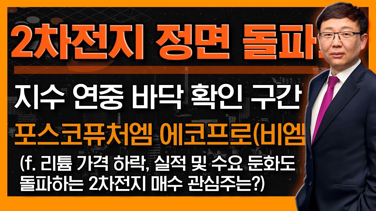2차전지 정면 돌파 조정 시 대응은 이렇게 누차 말씀드리지 않았습니까 2차전지 테슬라 포스코퓨처엠 에코프로비엠