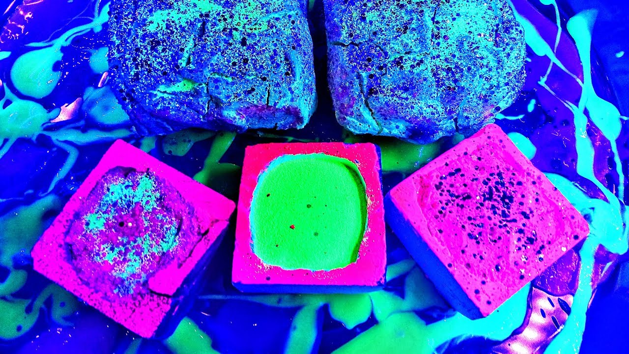 It's a UV Explosion Party!!UV Pasted Blocks & UV Glitter Bombs Crushed ...