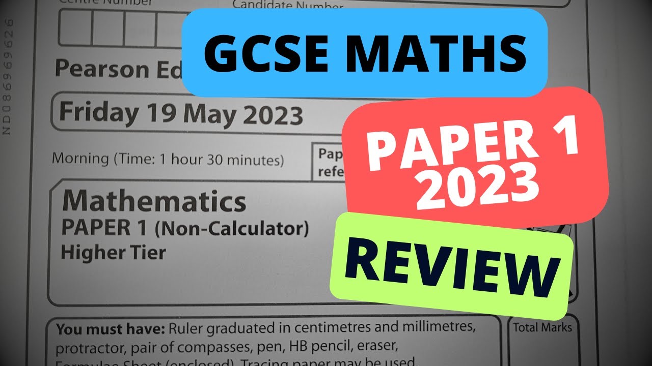 GCSE Maths May 2023 Paper 1 REVIEW Edexcel YouTube