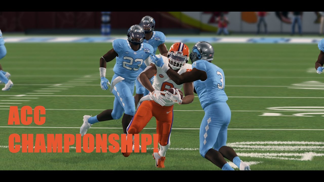 Clemson vs North Carolina ACC Championship College Football Revamped PC 1440P - YouTube