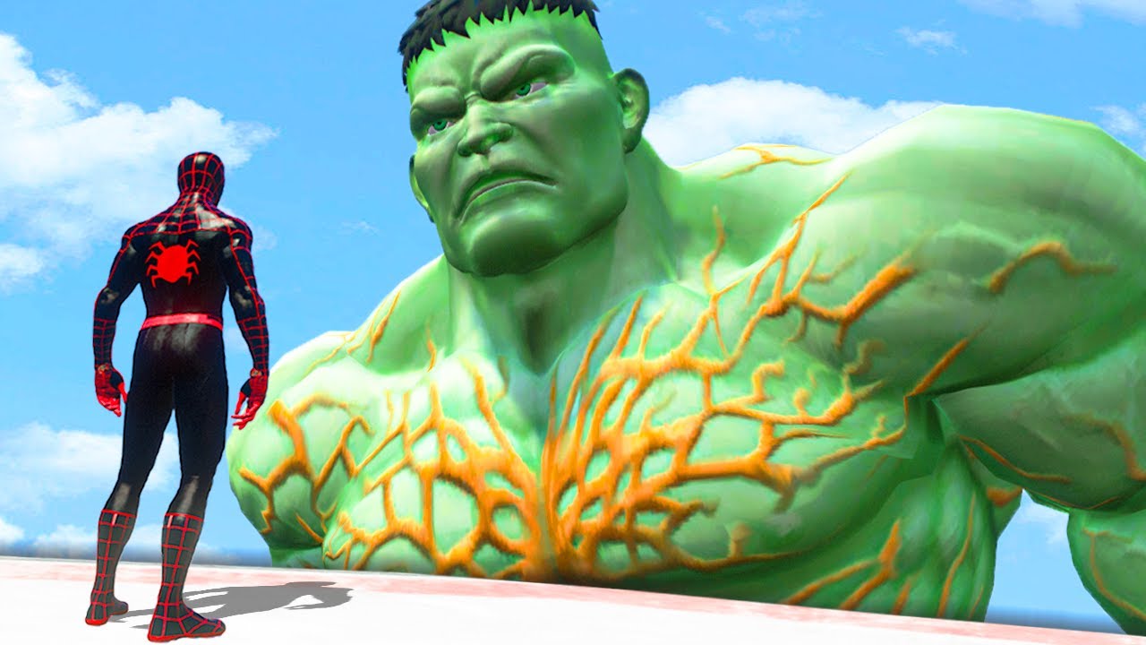 Hulk Mutant vs Spider-Man Miles Morales - YouTube