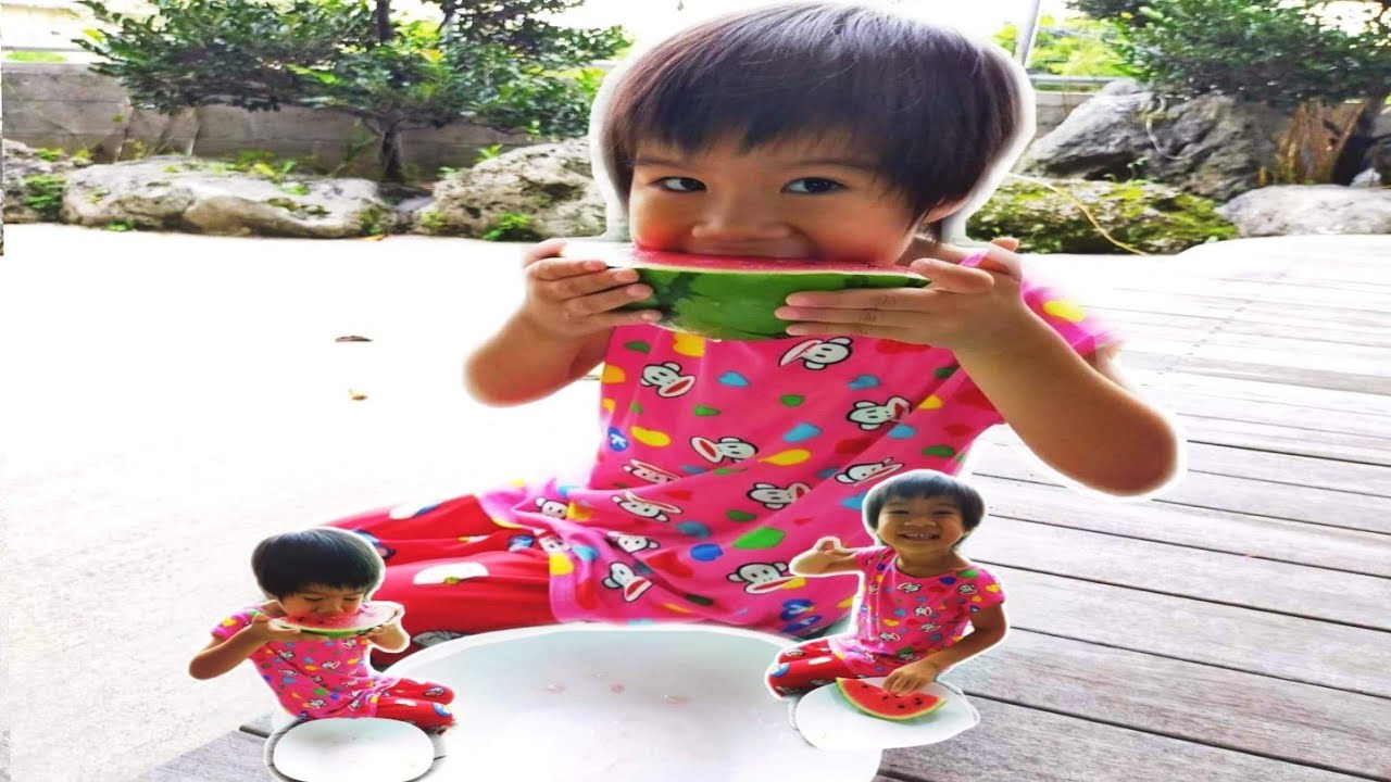 Japanese game Watermelon cracking / SuikaWari - YouTube