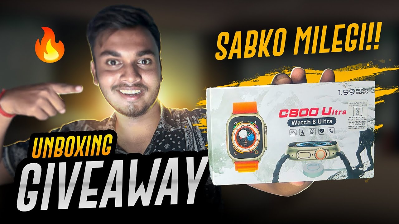 C800 ultra smartwatch | C800 ultra smartwatch Unboxing & review | c800 ...