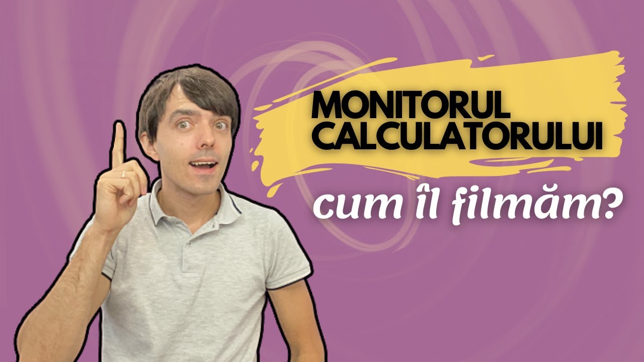 Cum filmezi monitorul calculatorului și fața ta în colțul ecranului ...