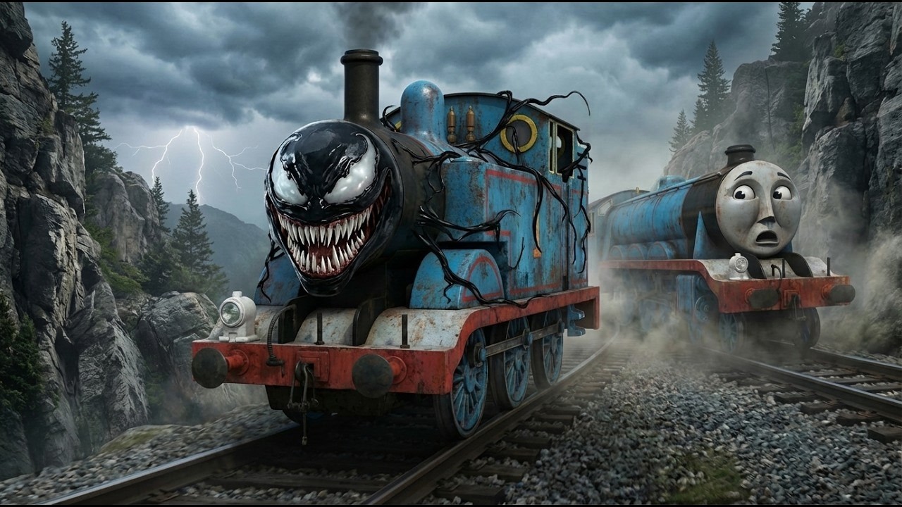 Venom Monster Attacks Choo-Choo Charles — thomas Saves Him | Rusty to ...