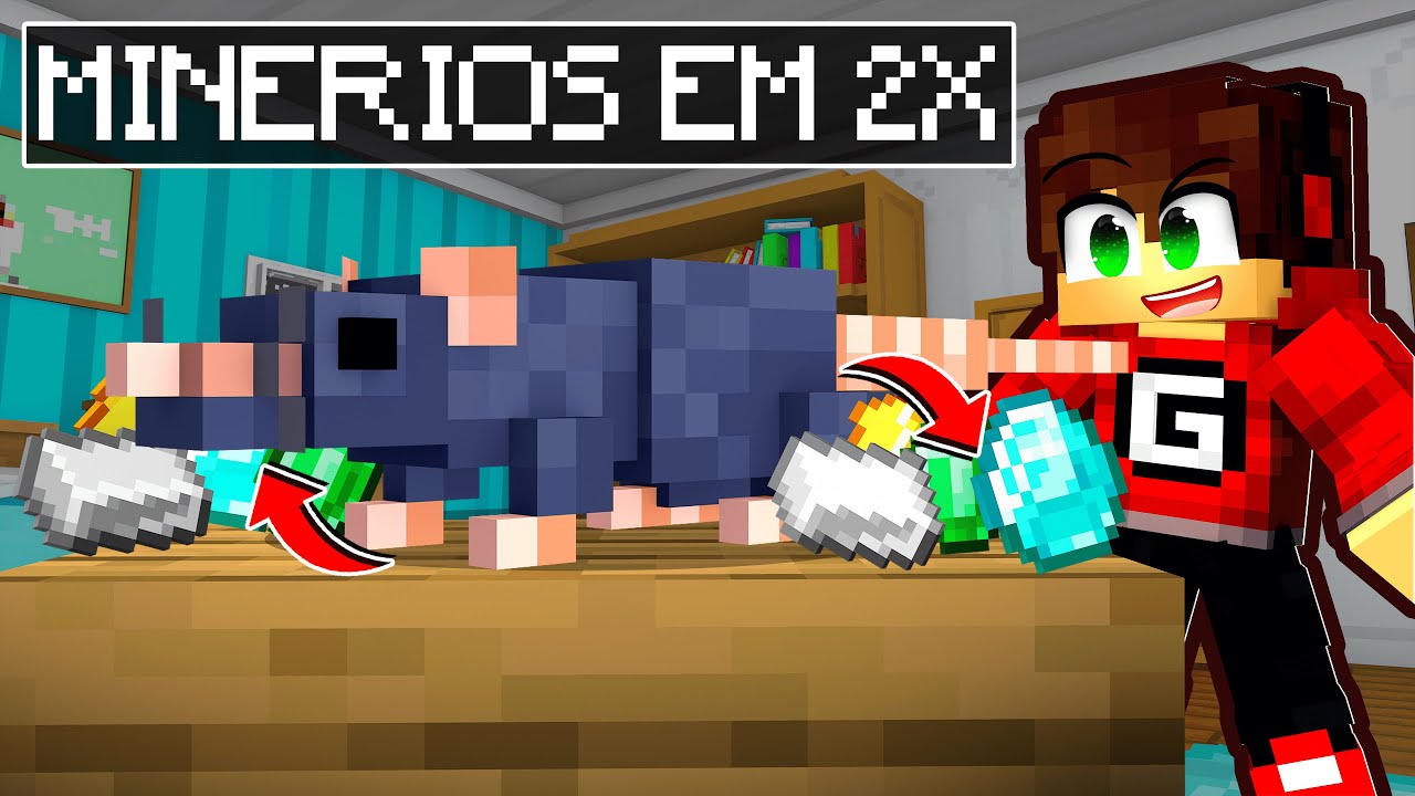 CRIEI UM RATO que DUPLICA TODOS os MINERIOS no Minecraft Guihh - YouTube