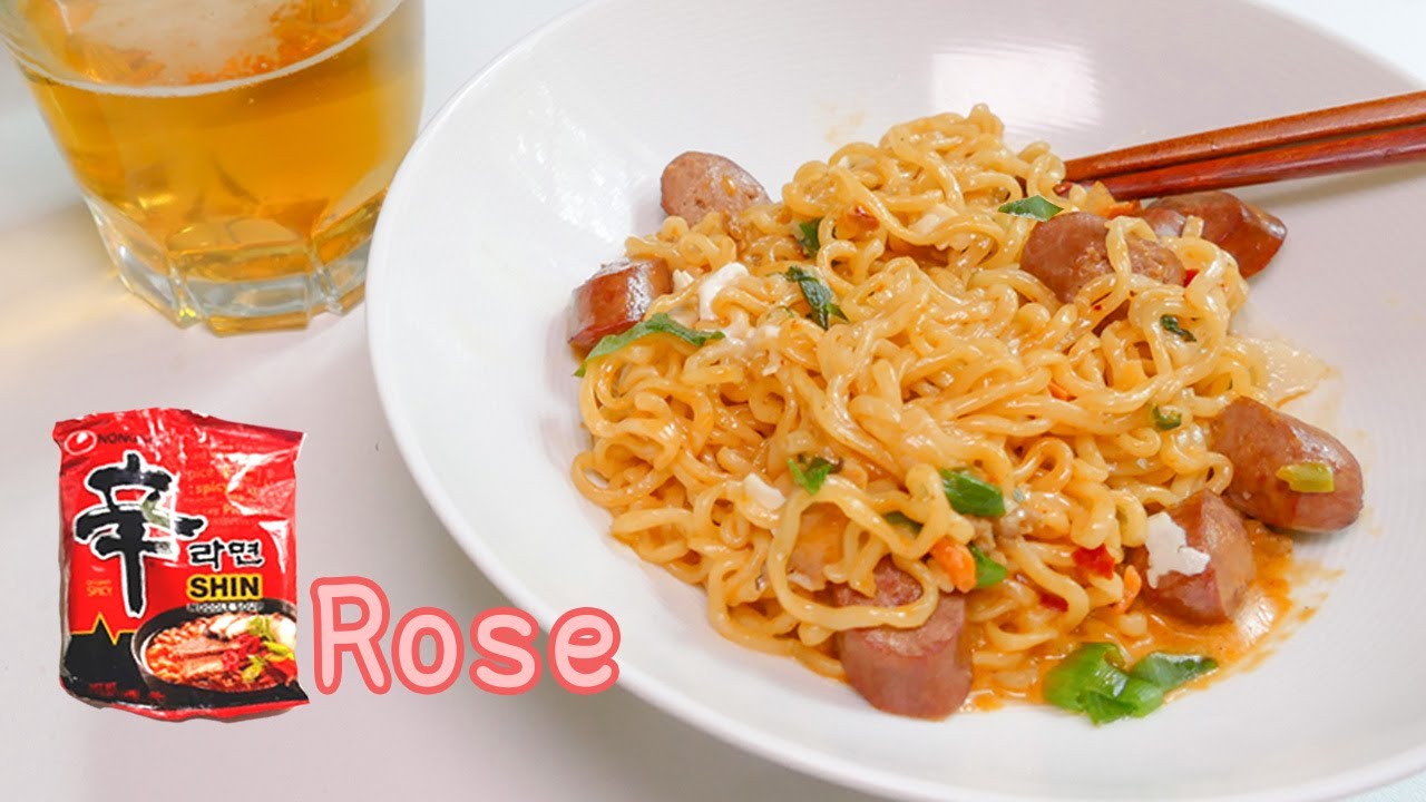 Rose Ramen Cream Shin Ramyun easy recipe 로제 신라면 - YouTube