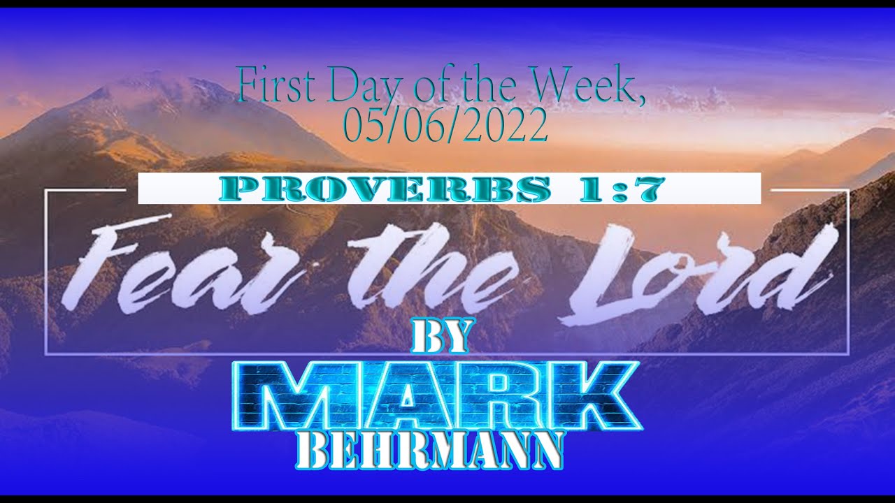 CHURCH OF CHRIST-FEAR THE LORD By Bro MARK BEHRMANN 5 06 2022 (THICKET ...