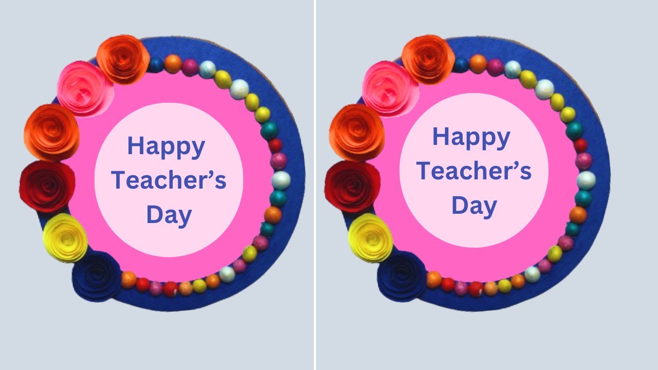 Creative and Simple Craft for Kids on Teacher's Day || Teacher's Day ...
