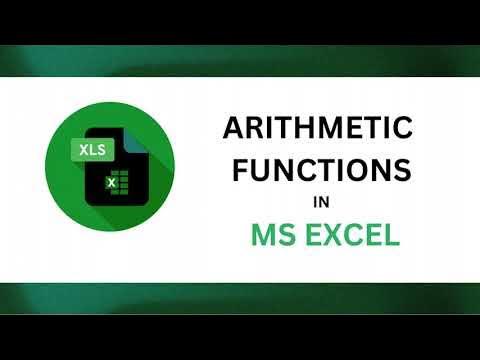 ARITHMETIC FUNCTIONS IN MS EXCEL... #shorts #excel #microsoft #dataanalytics - YouTube