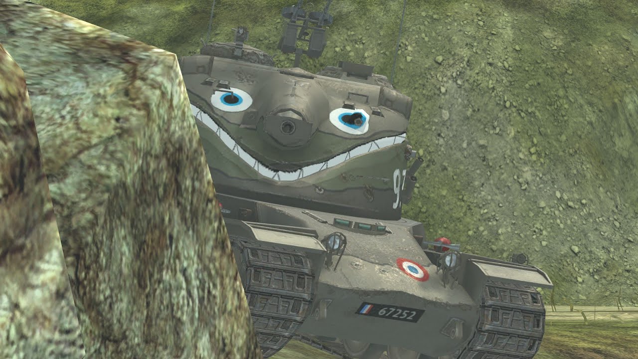 WoTBlitz Tanks with Eyes mod - YouTube