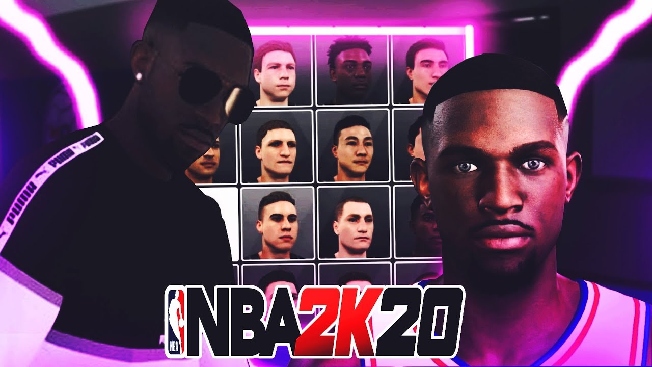💜THE CLEANEST MyPLAYER FACE CREATION IN NBA 2K20! BEST HAIRCUT & FACIAL ...