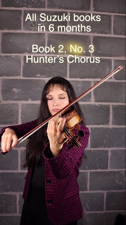 Suzuki Book 2 - Hunter's Chorus / Carl Maria von Weber #shorts - YouTube