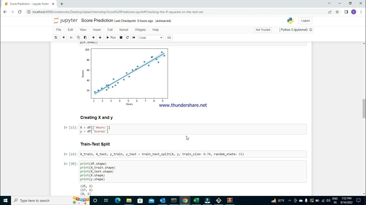 The Sparks Foundation Task#1: Prediction using Supervised Machine Learning - YouTube