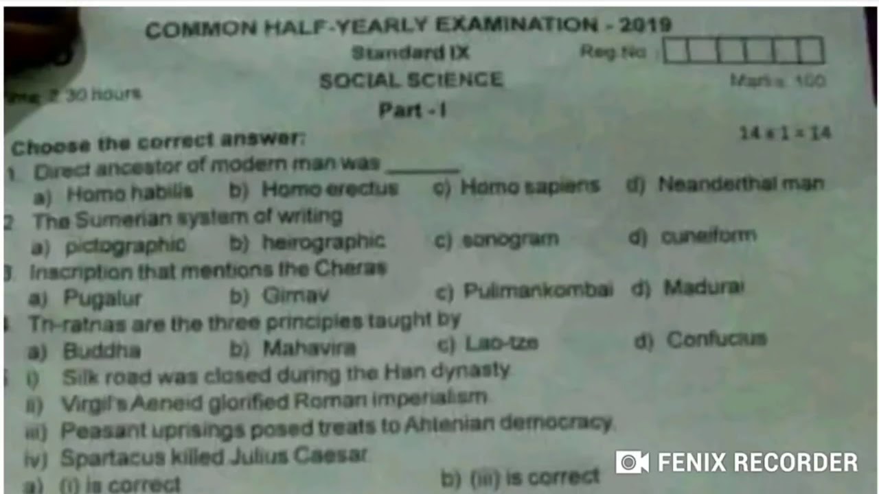 9th STANDARD 2ND TERM SOCIAL SCIENCE MODEL QUESTION PAPER 2019 YouTube 9th-standard-2nd-term-social-science-model-question-paper-2019-youtube