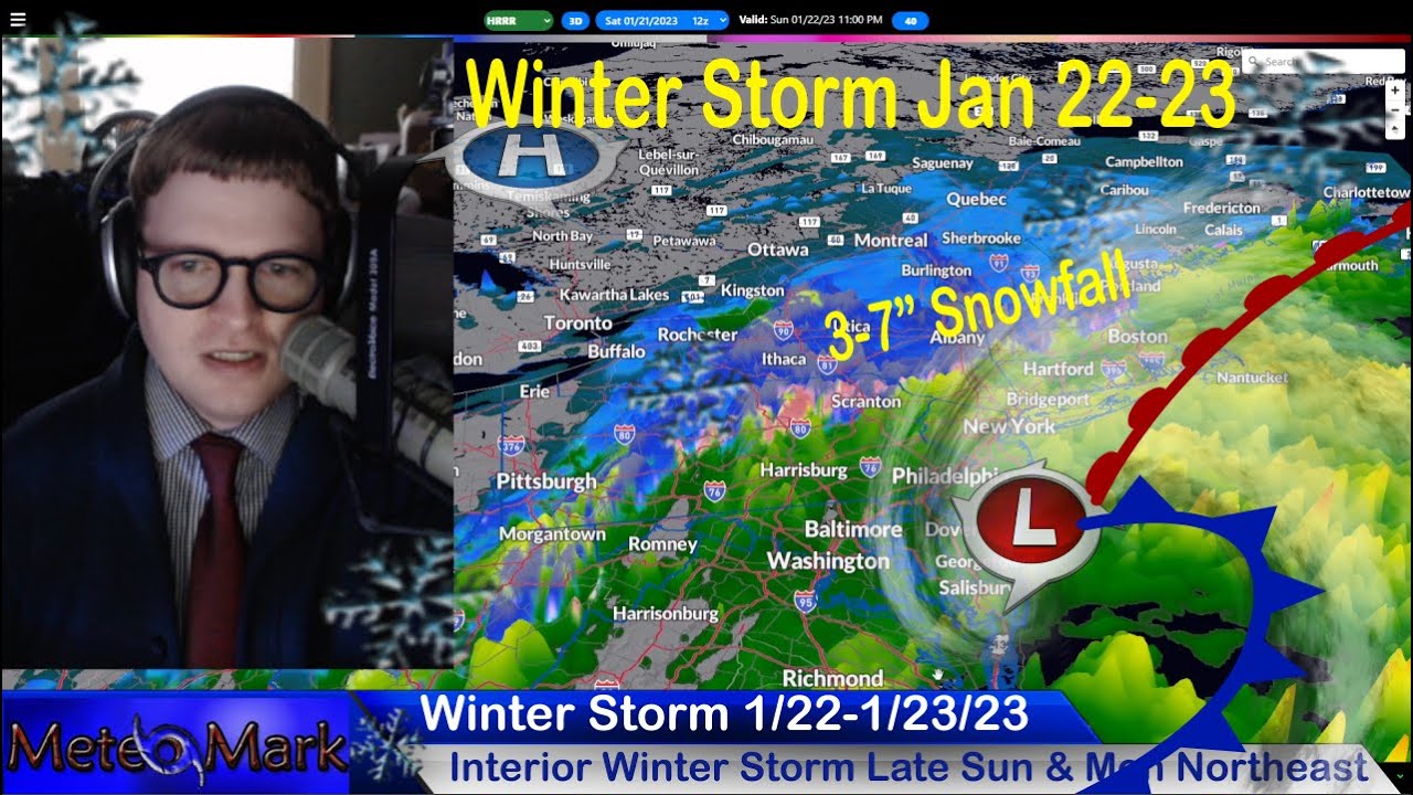 Winter Storm Likely Interior Northeast Sunday into Monday, Mid Week ...