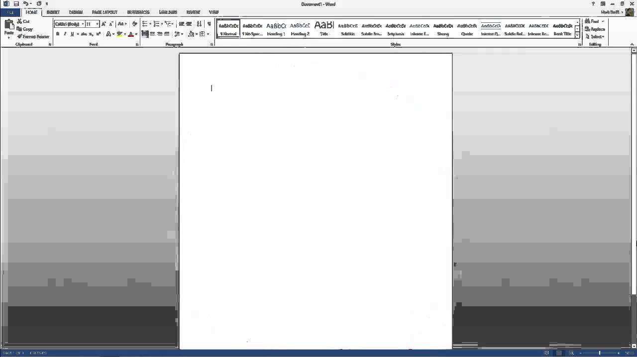 Word 2013 - Introduction to the User Interface - YouTube