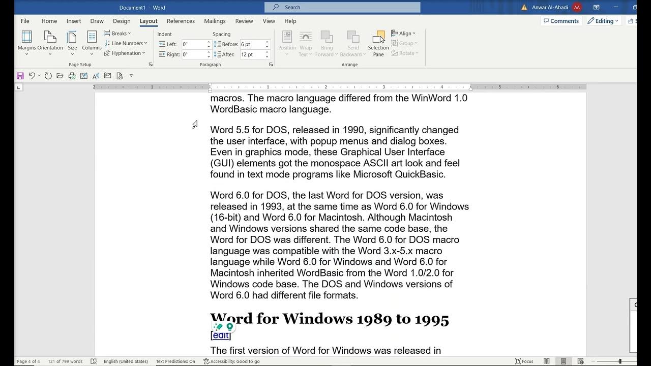 MS Word page Layout Tab 01, MS Word - YouTube