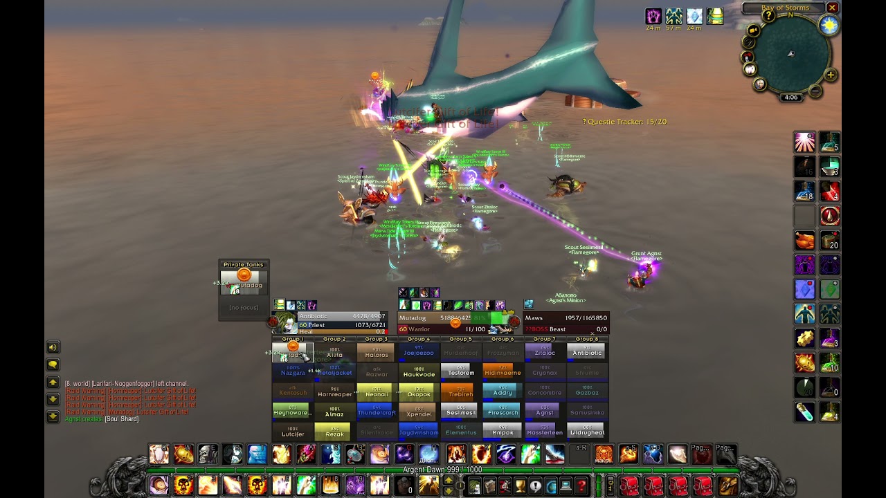 AQ40 Wrath of Neptulon Quest, Azhara shark boss - YouTube