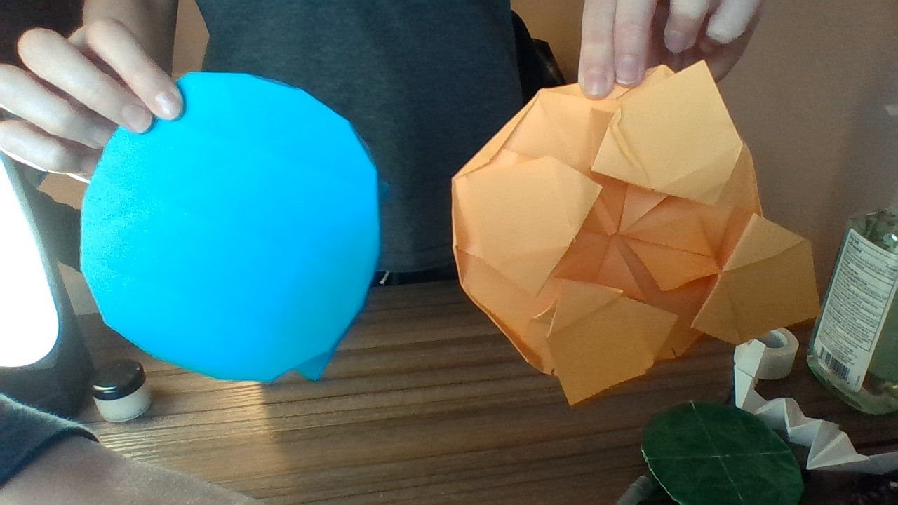 How to Fold an Origami Table, That Turns into a Button, and a Frisbee ...
