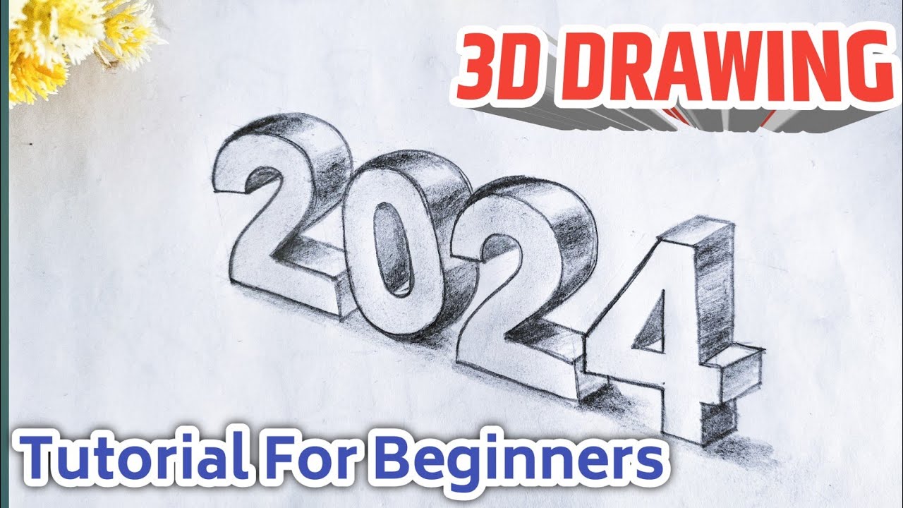 2024 Special 3D Drawing Tutorial/ 3d Drawing/ 3d Letter Drawing # ...