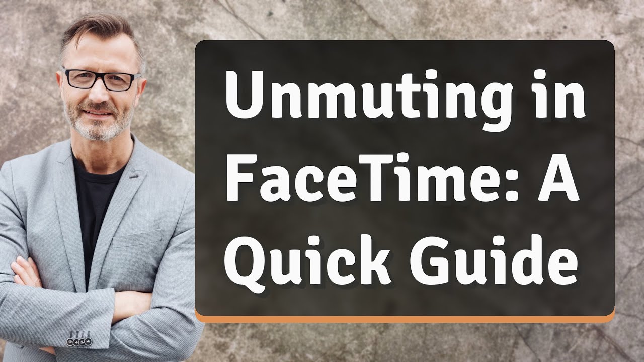 Unmuting in FaceTime: A Quick Guide - YouTube