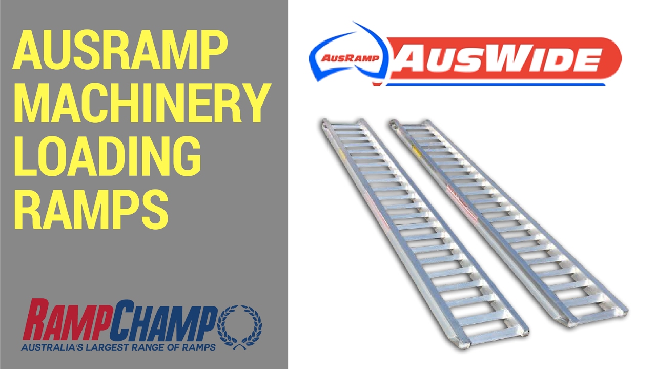AusRamp Machinery Loading Ramps from Ramp Champ - YouTube