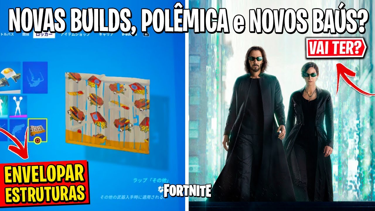 FORTNITE - ENVELOPAMENTO EM CONSTRUÇÕES, EMOTE PAY-TO-WIN e SKINS ...