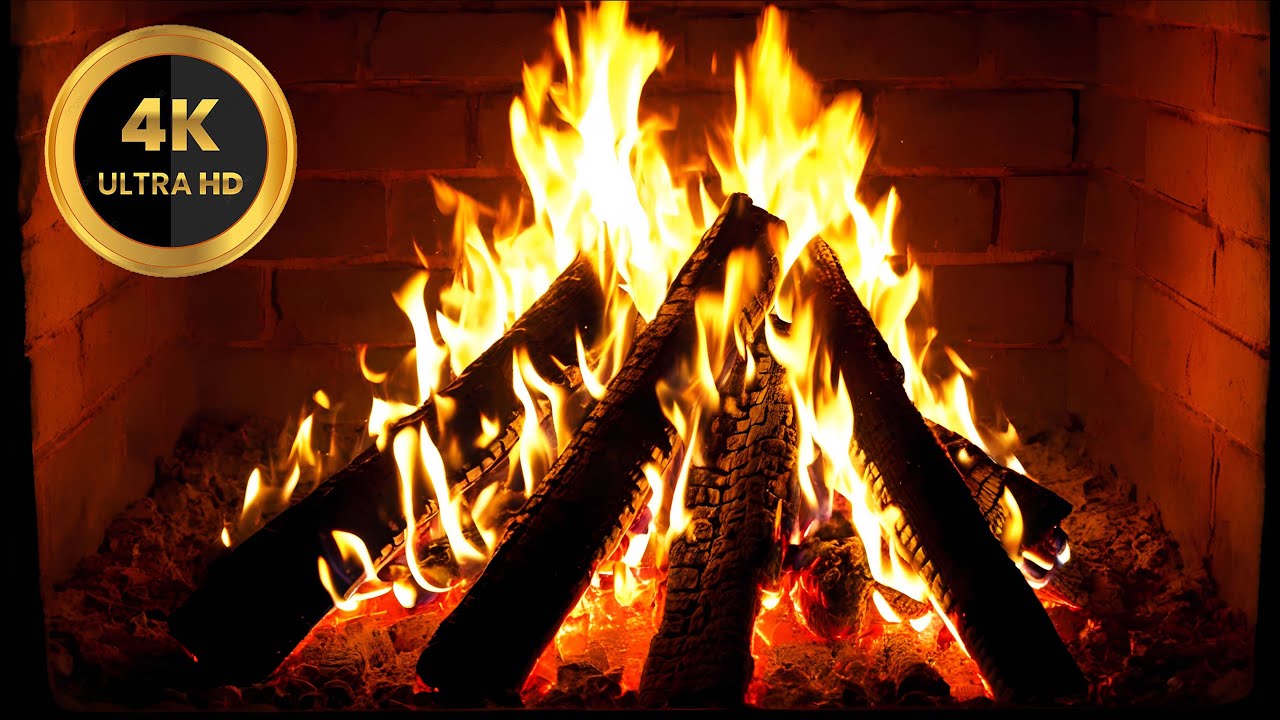 Fireplace ASMR 🔥 Relaxing Crackling Fireplace for Sleep, Meditation ...