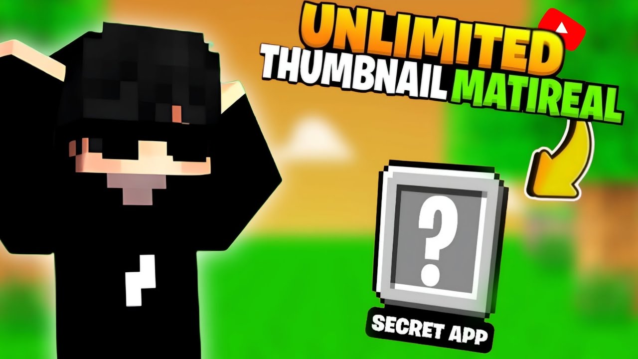 🤫 App for Unlimited Thumbnail Materials! || (Don't Miss) - YouTube