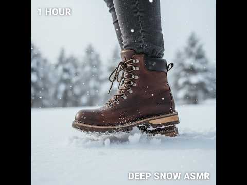 Karda Yürüme Sesi ❄️ 1 Saat | Walking on Snow Footsteps ASMR - REKLAMSIZ - NO ADS