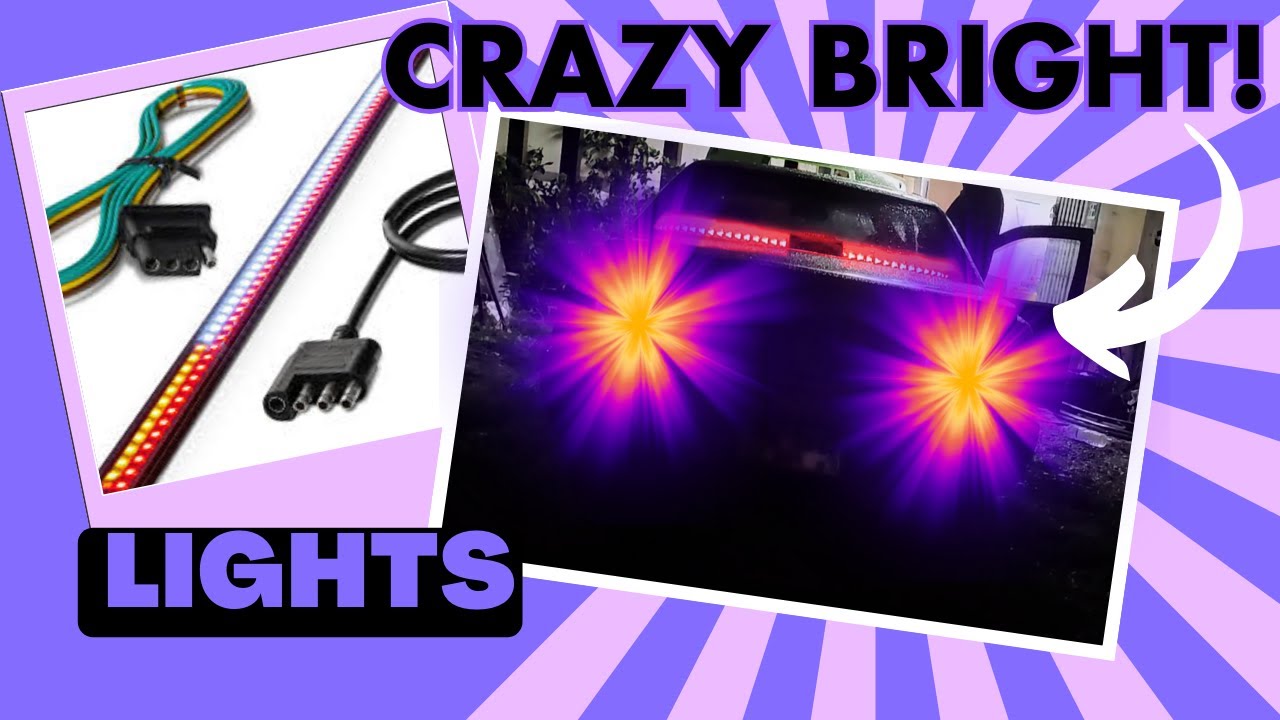 How to custom install race car brake lights. - YouTube