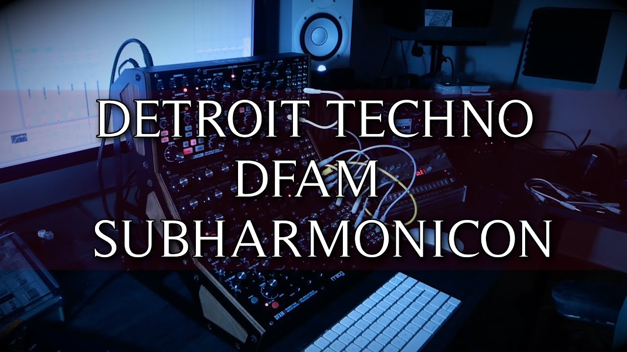 detroit techno DFAM and subharmonicon - YouTube