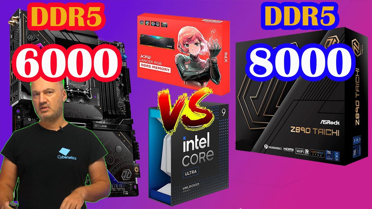 DDR5 RAM Showdown 6000 vs 8000 MHz! Intel 285K & ASRock Taichi Z890 ...