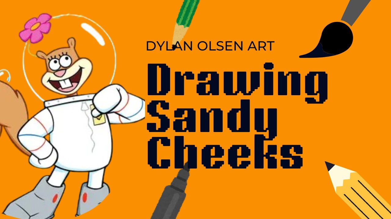 How to Draw Sandy Cheeks from SpongeBob SquarePants - YouTube