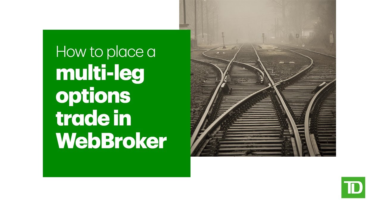 How to place a multi-leg options trade in WebBroker - YouTube