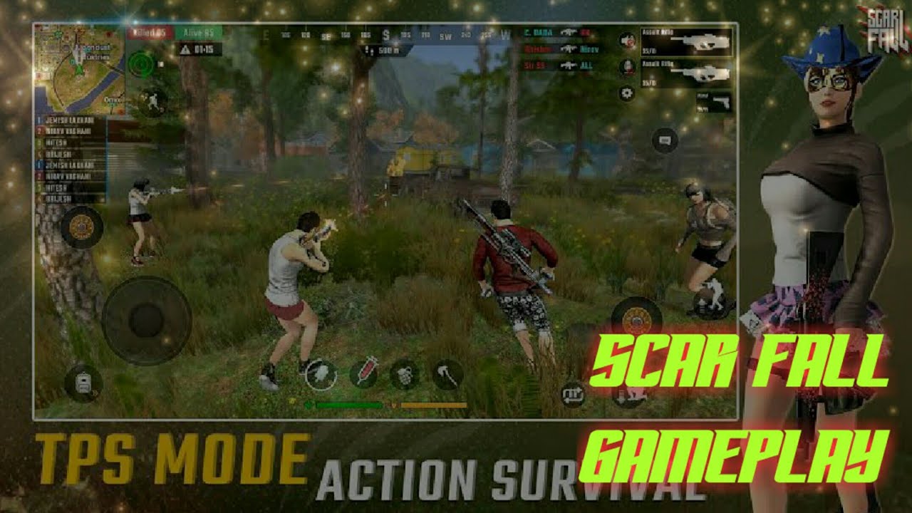 Scar fall game play 28 kill - YouTube