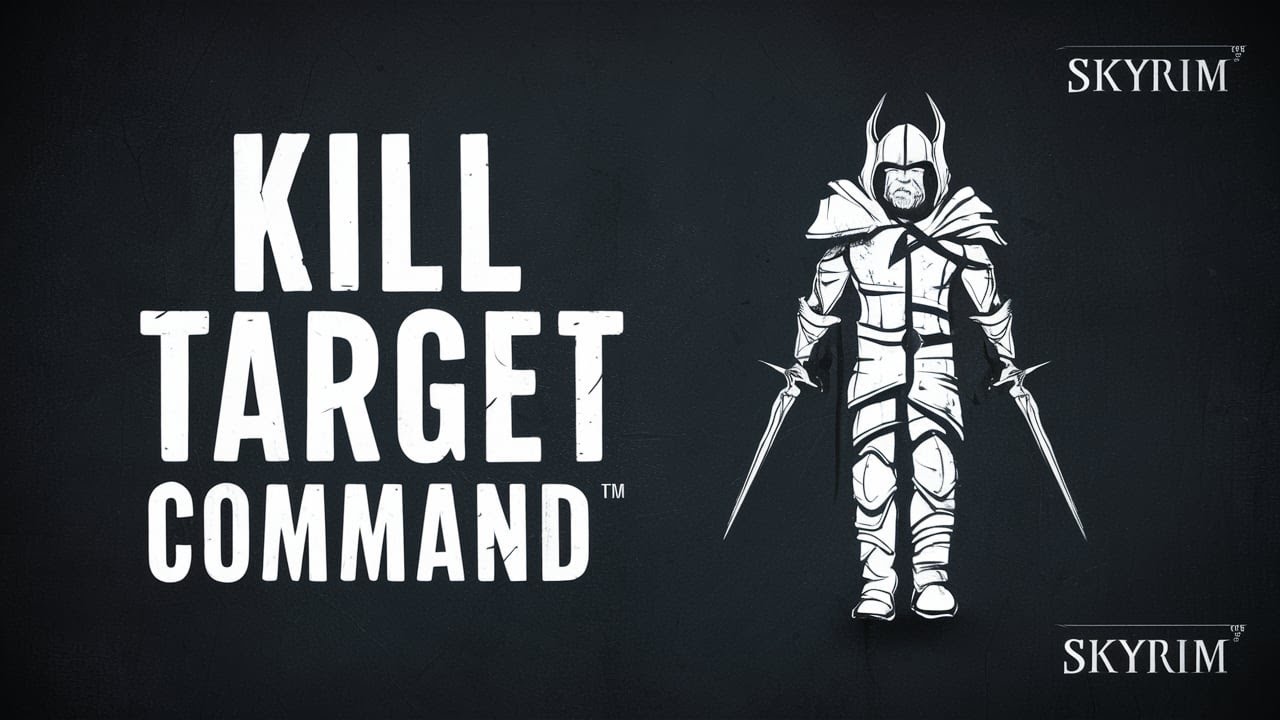 How to Kill Your Target (Using Console Commands) - Skyrim - YouTube