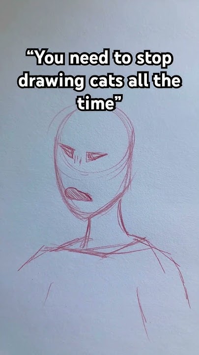 What else am I supposed to draw? #art #artist #drawing #sketch #cat - YouTube