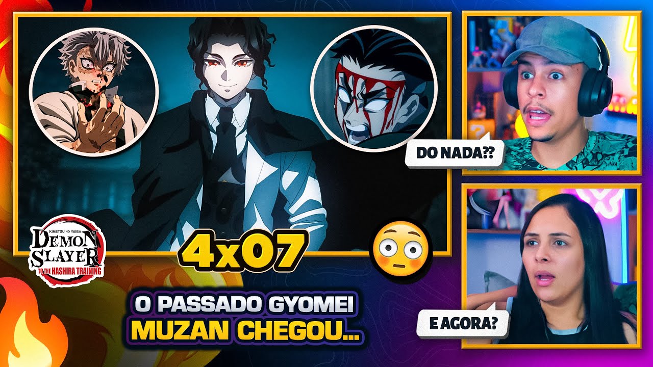 CHEGOU FAZENDO O MOONWALKER? | Demon Slayer 4x07 🇧🇷 | [Casal Jounin ...