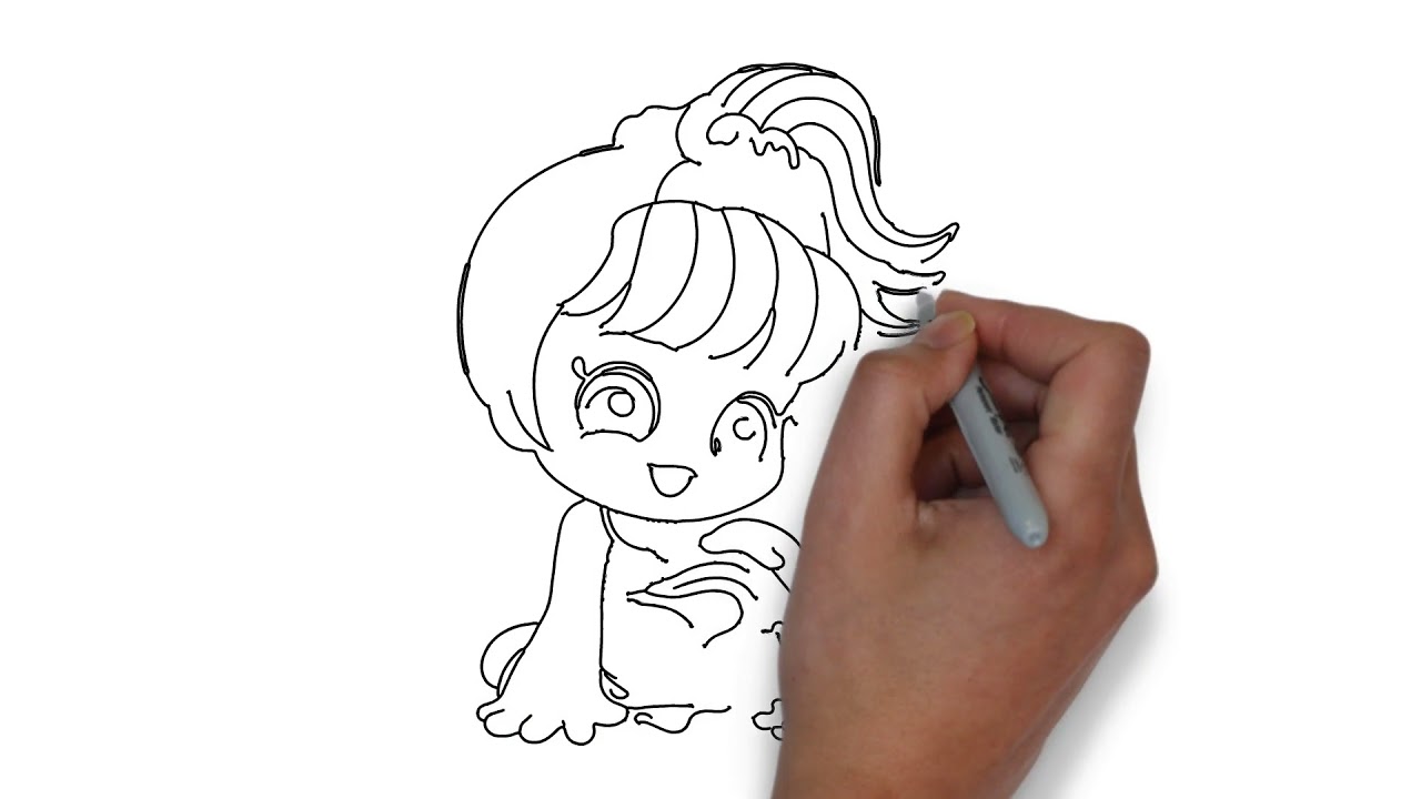 How to Draw Kindi Kids Rainbow Kate Step by Step - YouTube