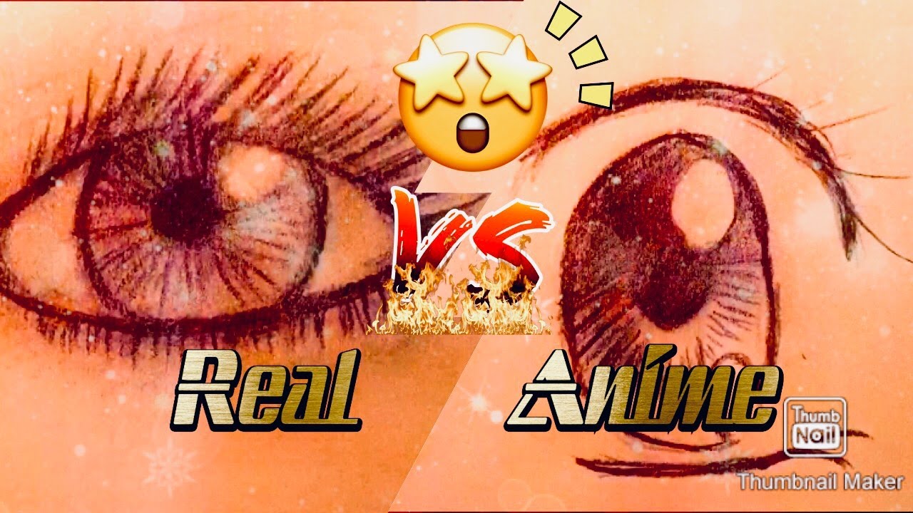 How To Draw Eyes Realistic VS Anime (Four different art Styles) - YouTube
