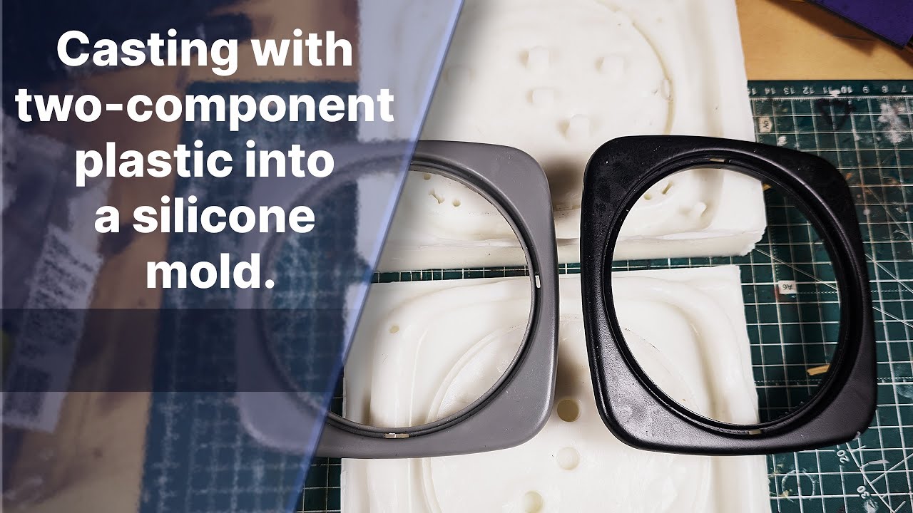 How to make plastic copies in silicone mold - YouTube