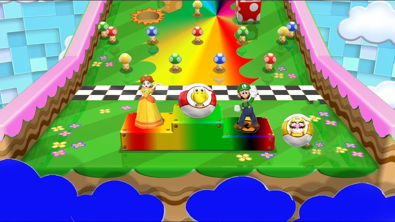 Mario Party 9 Garden Battle | Luigi, Wario, Koopa, Daisy, (Master ...