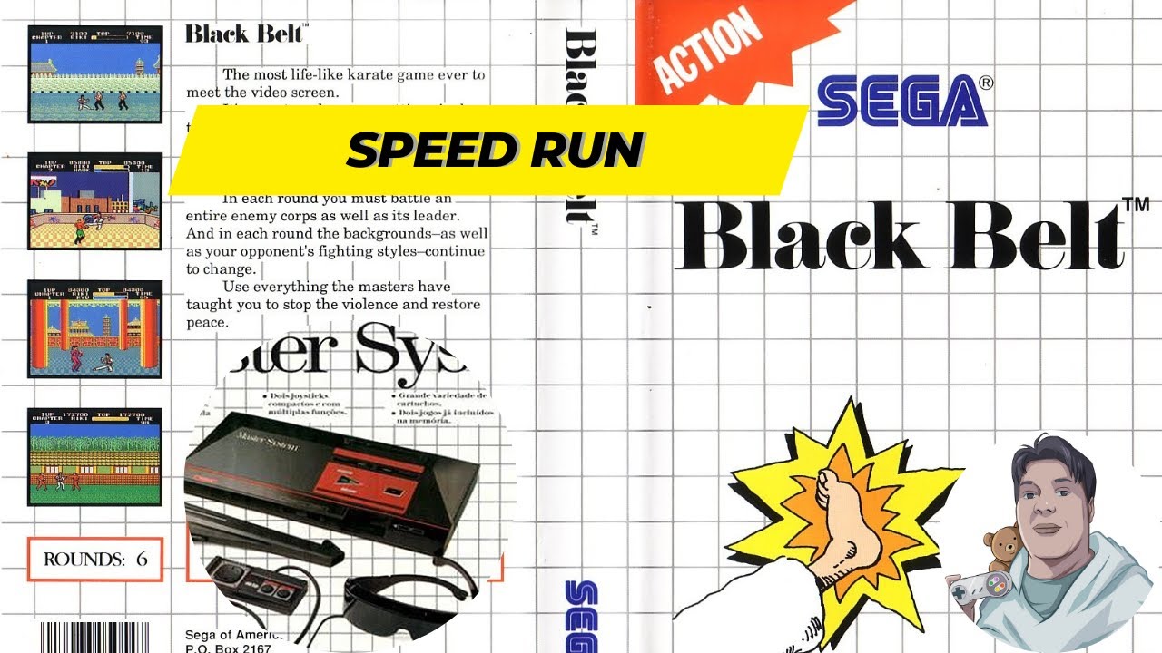Speedrun Black Belt Any% - SMS - Master System - YouTube